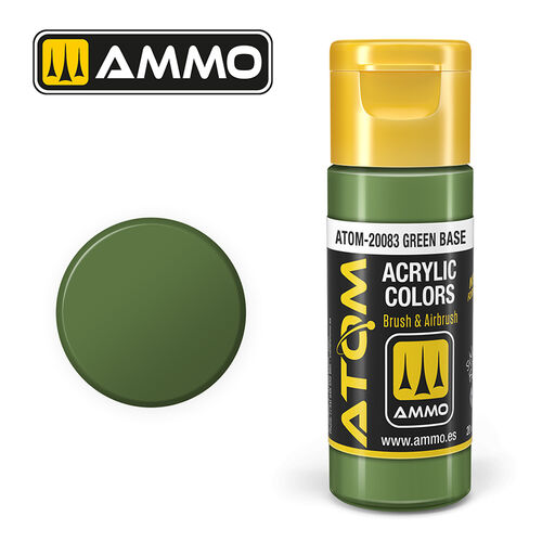 AMMO of Mig Jimenez ATOM-20083 ATOM COLOR Green Base