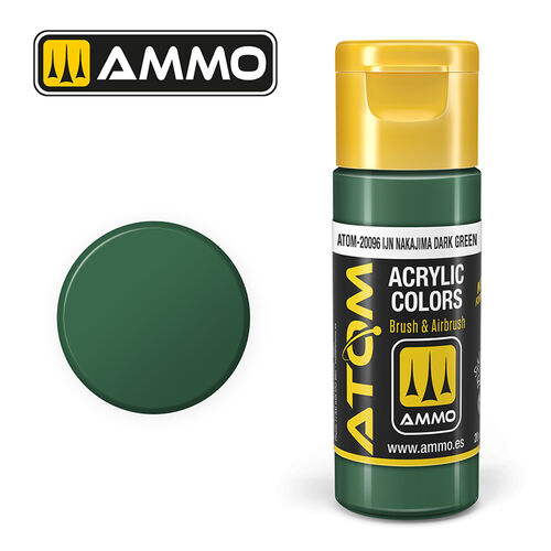 AMMO of Mig Jimenez ATOM-20096 ATOM COLOR IJN Nakajima Dark Green