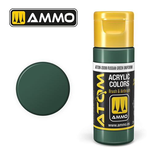 AMMO of Mig Jimenez ATOM-20099 ATOM COLOR Russian Green Uniform