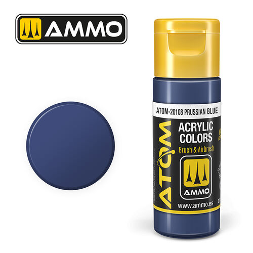 AMMO of Mig Jimenez ATOM-20108 ATOM COLOR Prussian Blue