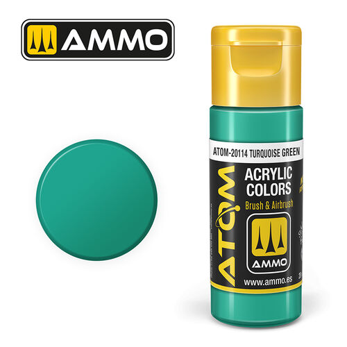 AMMO of Mig Jimenez ATOM-20114 ATOM COLOR Turquoise Green