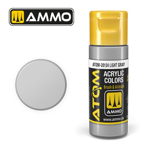 AMMO of Mig Jimenez ATOM-20124 ATOM COLOR Light Gray