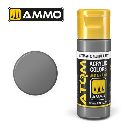 AMMO of Mig Jimenez ATOM-20145 ATOM COLOR Neutral Gray