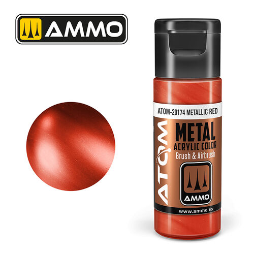 AMMO of Mig Jimenez ATOM-20174 Atom Metallic Red