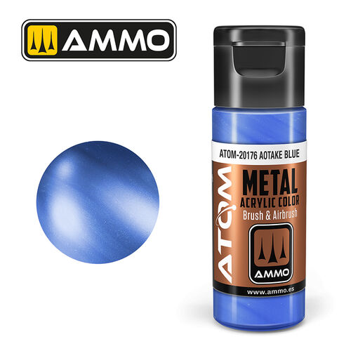AMMO of Mig Jimenez ATOM-20176 ATOM METALLIC Aotake Blue