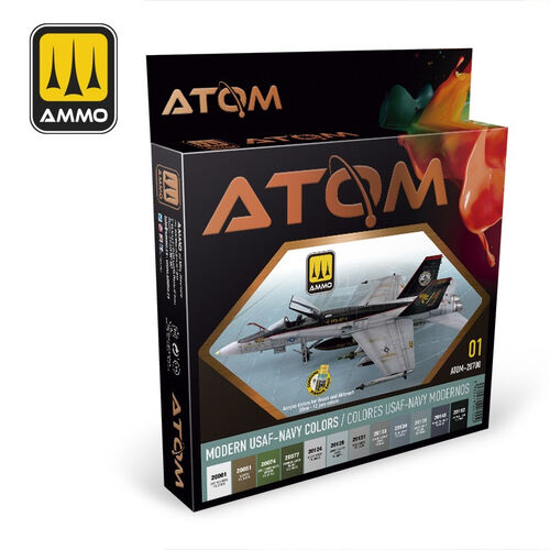 AMMO of Mig Jimenez ATOM-20700 ATOM Modern USAF-NAVY Colors Set