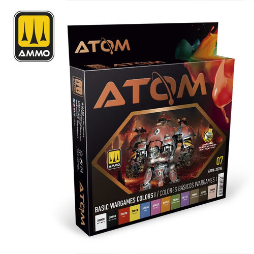 AMMO of Mig Jimenez ATOM-20706 ATOM Basic Wargames Colors I Set