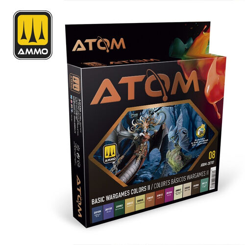 AMMO of Mig Jimenez ATOM-20707 ATOM Basic Wargames Colors II Set