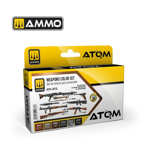 AMMO of Mig Jimenez ATOM-20733 Weapons Color Set