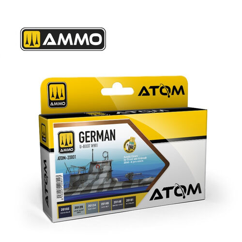 AMMO of Mig Jimenez ATOM-20801 German U-Boot WWII Set