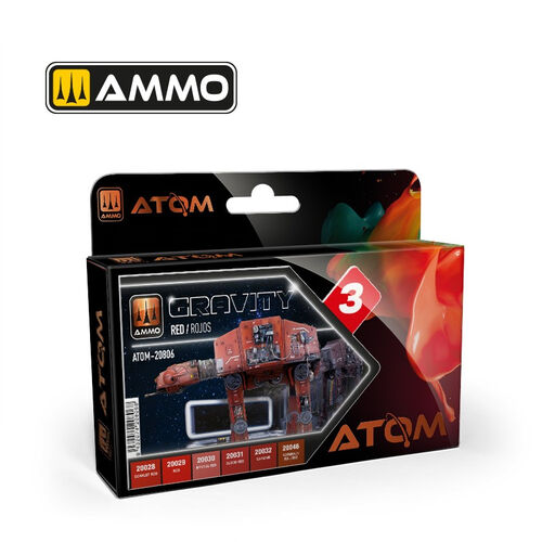 AMMO of Mig Jimenez ATOM-20806 Gravity Set 3 - Red