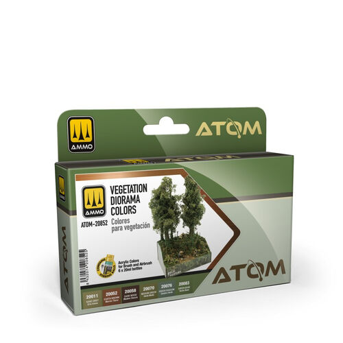 AMMO of Mig Jimenez ATOM-20852 Vegetation Diorama Colors Set
