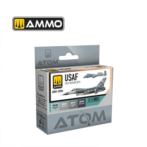 AMMO of Mig Jimenez ATOM-20900 USAF Colors Grey Modern Jets Set