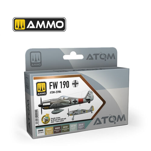AMMO of Mig Jimenez ATOM-20904 Fw-190 Colors Set