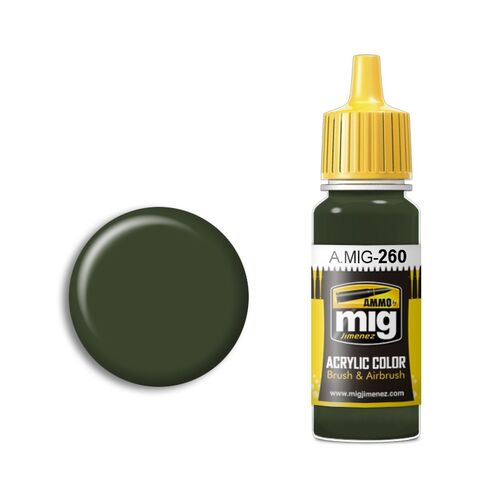 AMMO of Mig Jimenez A.MIG 260 IJA Kawasaki Green