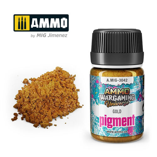 AMMO of Mig Jimenez 3042 Gold Pigment