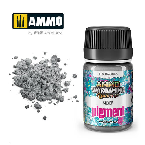 AMMO of Mig Jimenez 3045 Silver Pigment