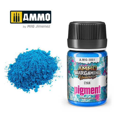 AMMO of Mig Jimenez 3051 Cyan Pigment