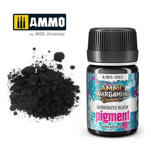 AMMO of Mig Jimenez 3052 Carbonized Black Pigment