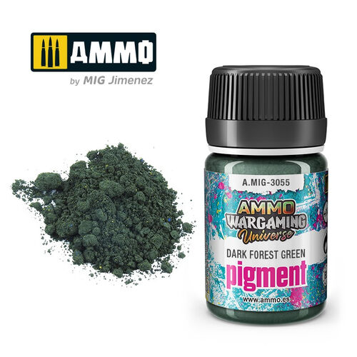 AMMO of Mig Jimenez 3055 Dark Forest Green Pigment