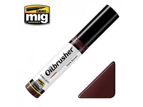 AMMO of Mig Jimenez A.MIG 3512 Oilbrushers Dark Brown