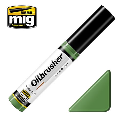 AMMO of Mig Jimenez A.MIG 3530 Oilbrushers Weed Green