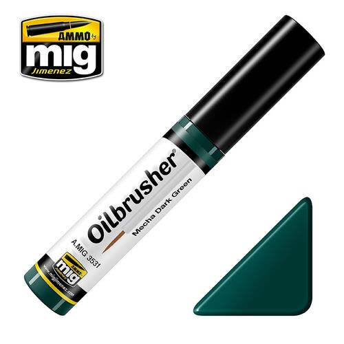 AMMO of Mig Jimenez A.MIG 3531 Oilbrushers Mecha Dark Green