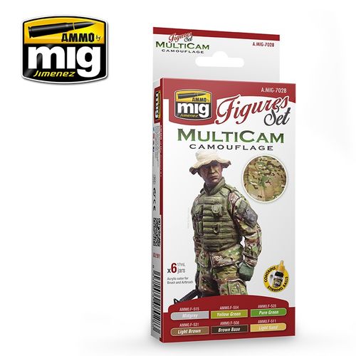 AMMO of Mig Jimenez 7028 Multicam Camouflage Set