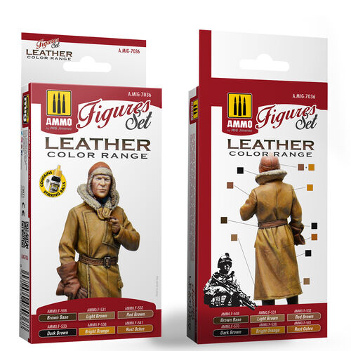AMMO of Mig Jimenez 7036 Leather Figures Set