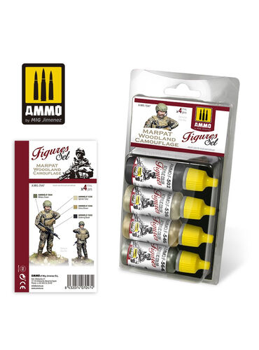 AMMO of Mig Jimenez 7047 Marpat Woodland Camouflage Figures Set