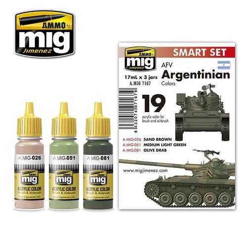 AMMO of Mig Jimenez A.MIG 7167 AFV Argentinian Colors Set