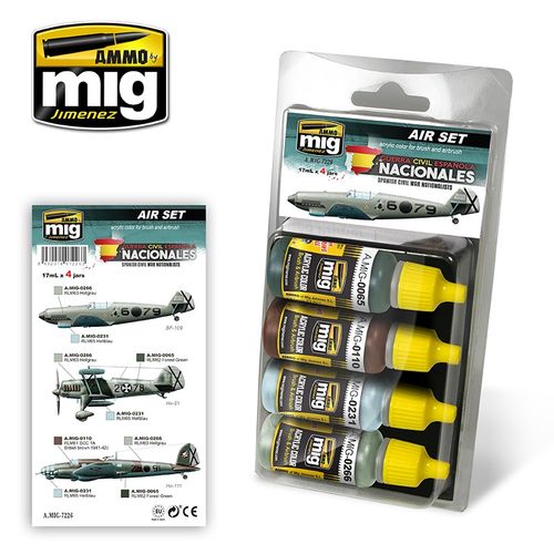 AMMO of Mig Jimenez 7226 Spanish Civil War - Nationalists Aircrafts Set