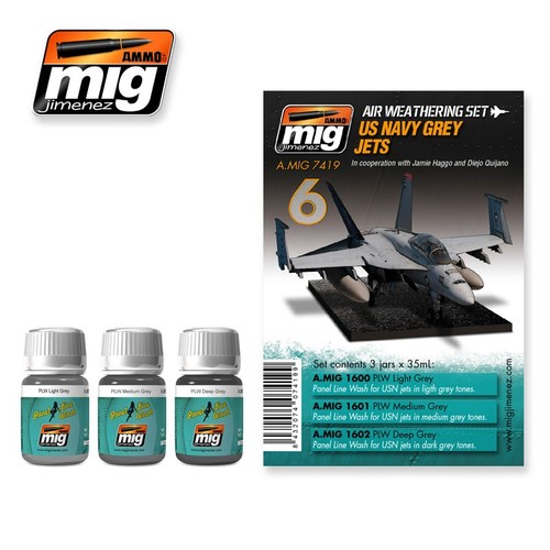 AMMO of Mig Jimenez A.MIG 7419 US Navy Grey Jets - In cooperation with Jamie Haggo and Diejo Quijano Set