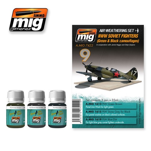 AMMO of Mig Jimenez A.MIG 7422 WWII Soviet Airplanes Set