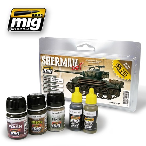 AMMO of Mig Jimenez A.MIG 7427 Fury Sherman Set