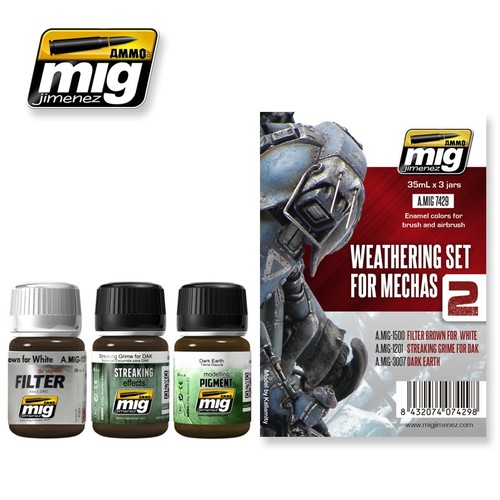 AMMO of Mig Jimenez A.MIG 7429 Weathering Set For Mechas