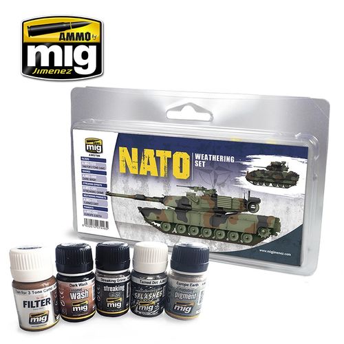 AMMO of Mig Jimenez A.MIG-7446 Nato Weathering Set