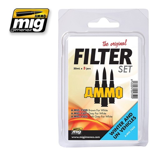 AMMO of Mig Jimenez A.MIG 7450 Filter Set for Winter and UN