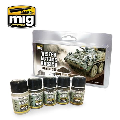 AMMO of Mig Jimenez 7455 Winter-Autumn Ground Pigment Set