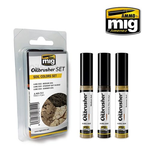 AMMO of Mig Jimenez A.MIG-7511 Soil Colors Set