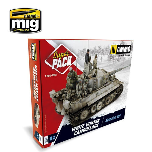 AMMO of Mig Jimenez A.MIG 7803 White Winter Camouflage - Solution Set 02
