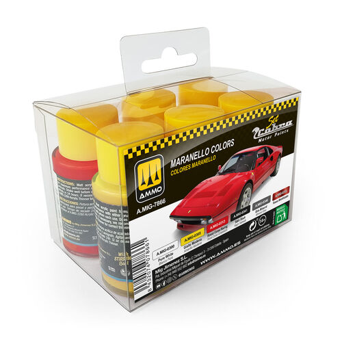 AMMO of Mig Jimenez A.MIG 7866 Cobra Motor Maranello Colors Set