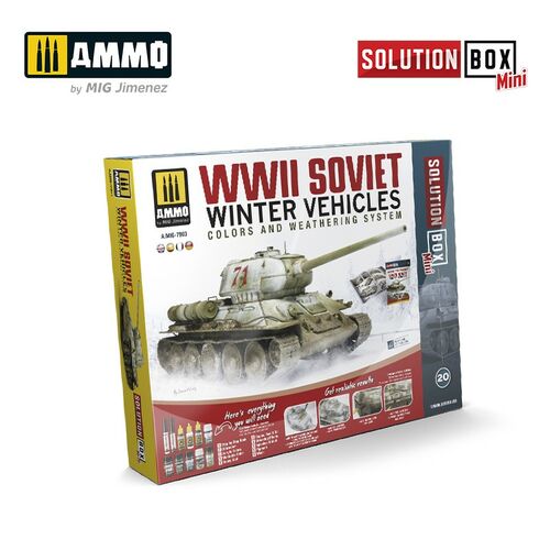 AMMO of Mig Jimenez A.MIG 7903 WWII Soviet Winter Vehicles Colors and Weathering System