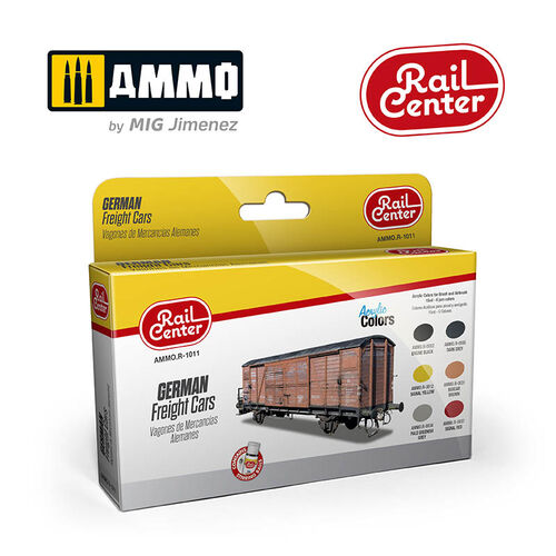 AMMO of Mig Jimenez R1011 AMMO RAIL CENTER - German Freight Cars