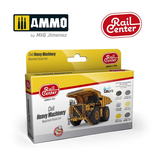 AMMO of Mig Jimenez R1029 Rail Center - Civil Heavy Machinery
