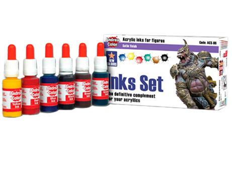 Andrea Miniatures ACS006 Ink Paint Set (6 Colours)