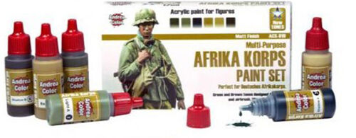 Andrea Miniatures ACS019 Afrika Korps Paint Set