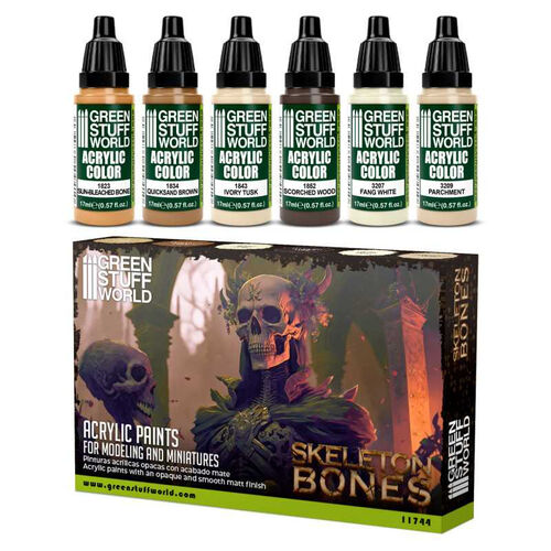 Green Stuff World 11744 Bones Paint Set