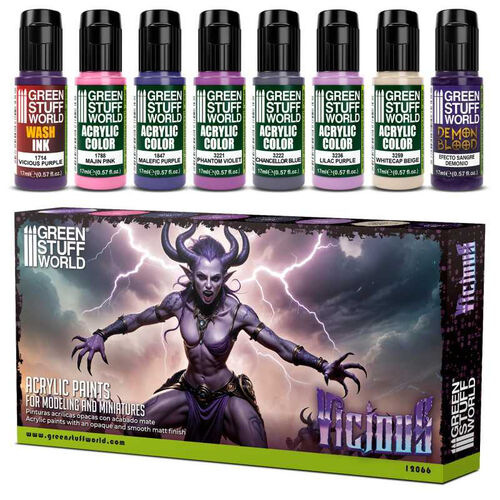Green Stuff World 12066 Vicious Paint Set