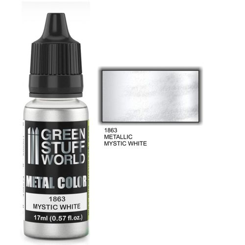 Green Stuff World 1863 Metal Paint - MYSTIC WHITE